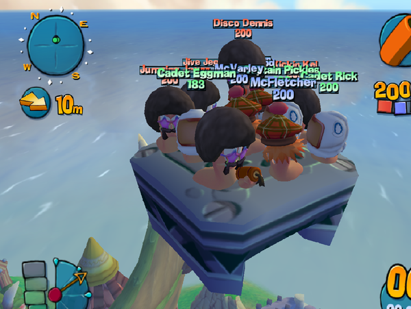 Решил поиграть в Worms 4 Пикабу