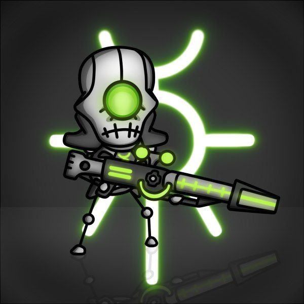 Carbot style W40K Necrons | Пикабу