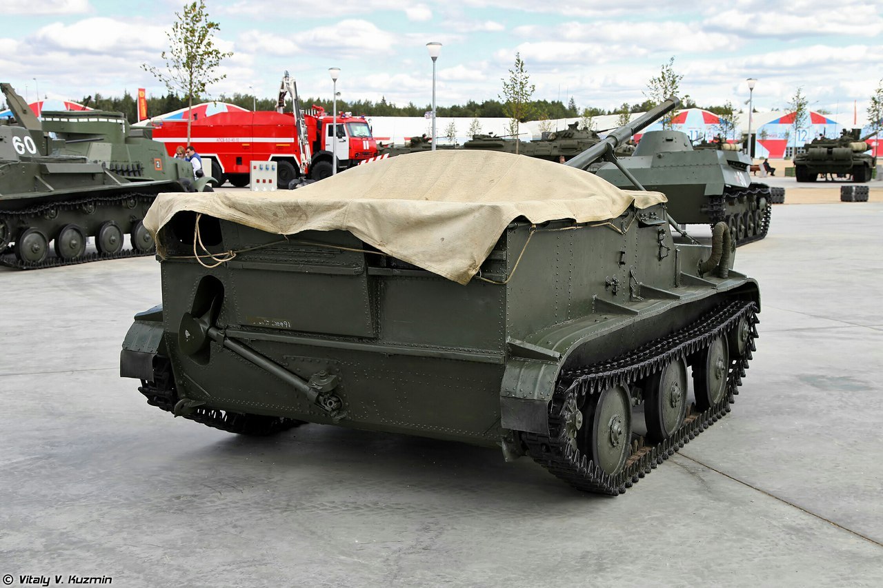 Опытная авиадесантная артиллерийская установка К-73 | Пикабу