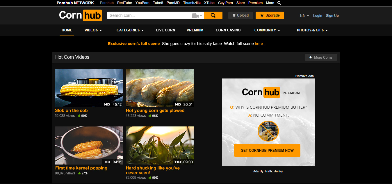PornHub - CornHub | Пикабу