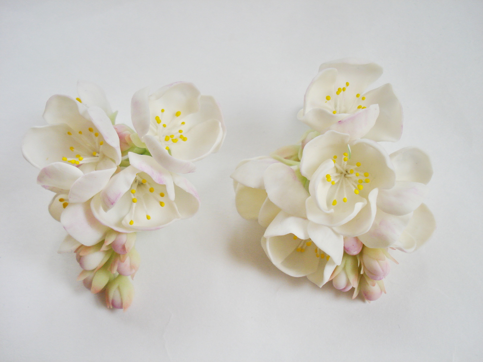 Заколки "Яблоневый цвет" | Пикабу