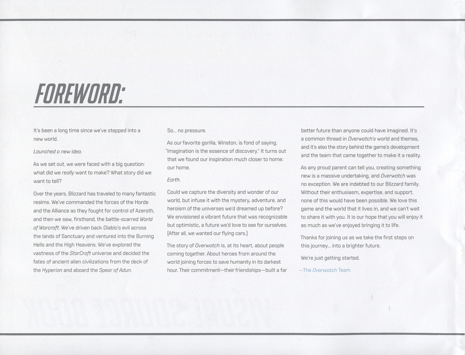 Overwatch Visual Source Book. Часть 1 (страницы с 1 по 23) | Пикабу