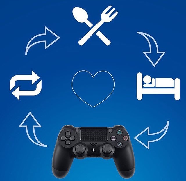 У некоторых пользователей PlayStation выходные проходят так ))) | Пикабу